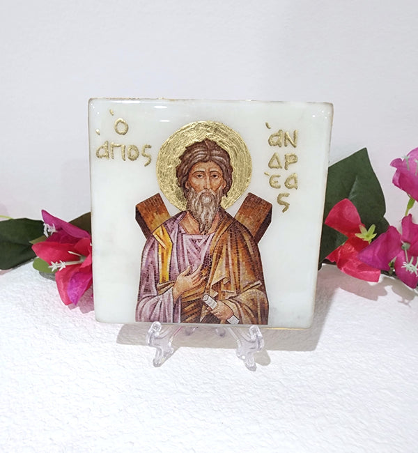 Marble Icon - Saint Andreas – Apoéla Boutique